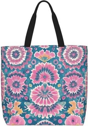 Generic Imprim&eacute; Tie-Dye Sac &Agrave; Bandouli&egrave;re D&eacute;contract&eacute; Sacs De Courses Pliable Sac A Main Femme Pour Quotidienne Shopping Travail