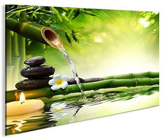 Islandburner Tableau sur Toile Wasser Zen V3 1p Image sur Toile - Images - Photo - Tableau - Tableaux - déco Murale