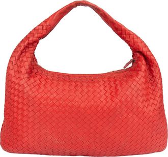 Bottega Veneta Crossbody Bags - Bottega Veneta Red Intrecciato Leather Belly Hobo - Gr. unisize - in Rot - f&uuml;r Damen