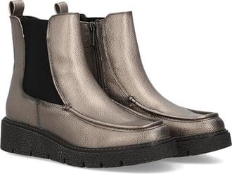 Shoes & Blues Botte type Chelsea avec berceau pour femme au design minimaliste. Comprend des panneaux élastiques latéraux pour un ajustement confortable et pratique