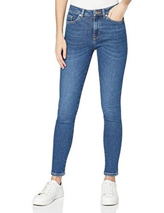 Selected Selected Femme SLFSOPHIA MW Skinny BLU Jean U Noos, Dark Blue Denim, 31/32