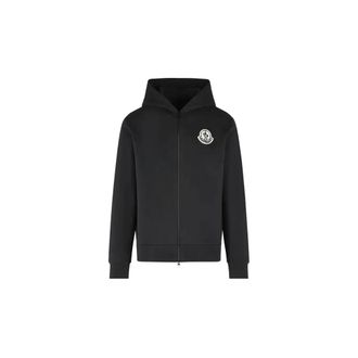 Moncler Kapuzenpullover mit durchgehendem Rei&szlig;verschluss - - Sweatshirts & Hoodies - Herren - Schwarzk - S