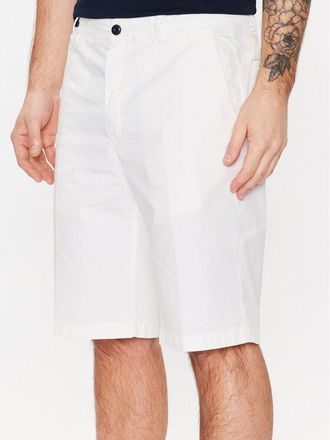 Paul & Shark Stoffshorts 23414027 Weiß Regular Fit