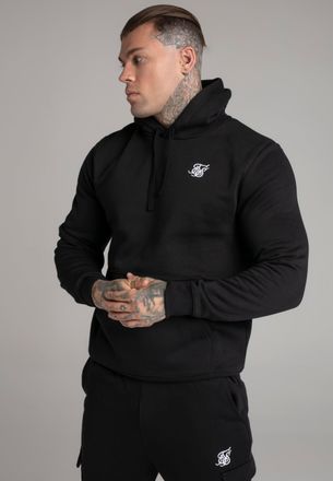 Siksilk Herren Schwarze Essential Overhead Hoodie XS