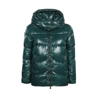 Pyrenex Daunenjacke mit Kapuze und Rei&szlig;verschluss - - Jackets - Damen - Gr&uuml;n - 2XS