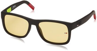 Tommy Hilfiger Unisex-Erwachsene TJ 0001/S Sonnenbrille, (MTT BLACK), 56