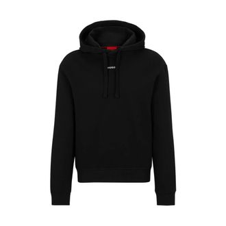 HUGO BOSS Cotton-Terry Hoodie mit entspannter Passform - - Sweatshirts & Hoodies - Herren - Schwarzk - S