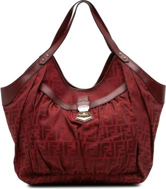 Fendi Shopper - Large Zucca Canvas Chef Tote - Gr. unisize - in Rot - f&uuml;r Damen