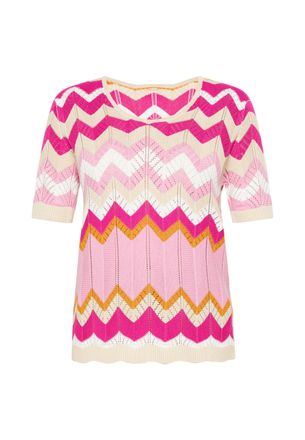 Usha Pullover Frauen rosa mehrfarbig