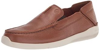 Clarks Baskets Gorwin Step pour Homme, Marron Clair/Cuir, 43 EU