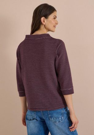 Cecil 3/4-Arm-Shirt mit Ottoman-Struktur