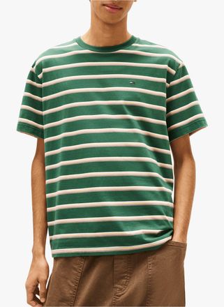 Tommy Hilfiger T-shirt droit ray&eacute; en coton