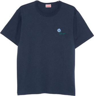 Kenzo Homme, Tops, Bleu, Taille: 3XL Tulip Slim T-shirt