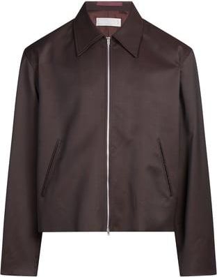 Our Legacy Veste satin&eacute;e &agrave; col classique