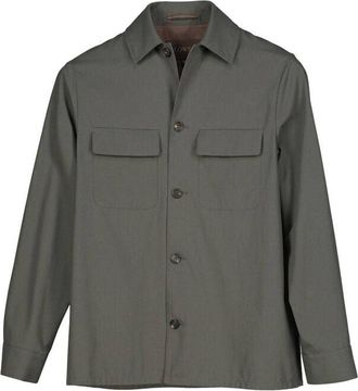 Incotex Herren Overshirt aus Baumwolle