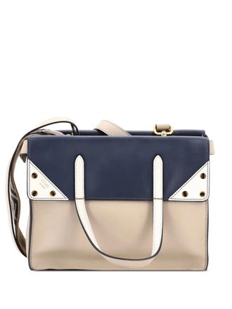 Fendi Flip Leather Small tote bag - Bleu