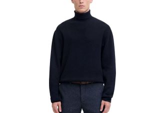 Jack & Jones Strickpullover Milano Stitch Knit Roll Neck mit Rollkragen
