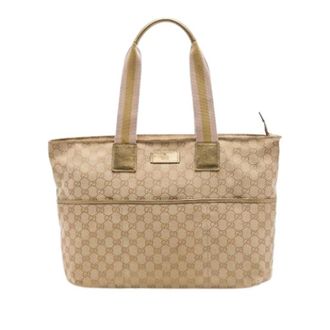 Gucci Pre-owned Canvas Tote Bag - - Pre-owned - Damen - Beige - ONE SIZE