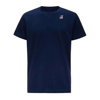 K-Way Homme, Tops, Bleu, Taille: 3XL T-shirt bleu à manches courtes