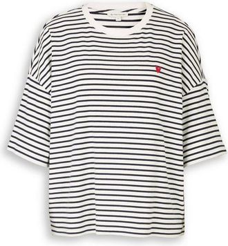 Tom Tailor T-Shirt T-Shirt Oversize T-Shirt mit Streifenmuster
