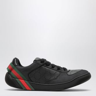 Gucci Schwarze Screener-Sneaker aus Leder