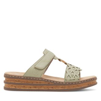 Rieker Pantoletten Rieker 629K9-52 Gr&uuml;n