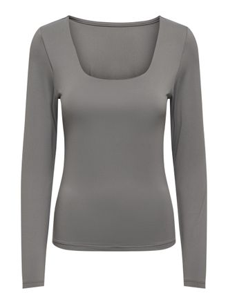Only Onlea L/S 2-Way Deep Neck Top JRS Noos