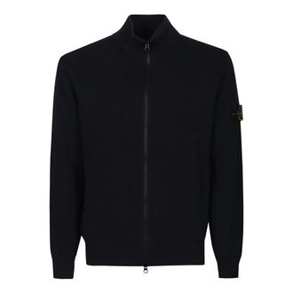 Stone Island Stylischer Cardigan mit Rei&szlig;verschluss - - Knitwear - Herren - Blau - S