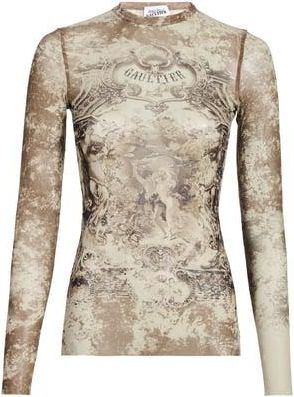 Jean Paul Gaultier Top &agrave; motif