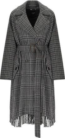 Max Mara Femme, Manteaux, Gris, Taille: 38 FR Carpi Belted Coat