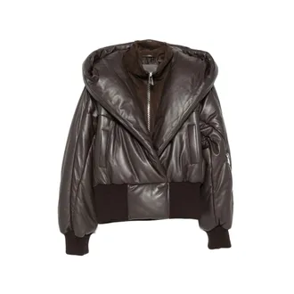 The Attico Quilted Hooded Jacket