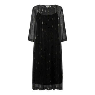 Masai Robe Mi-longue - Femme - Robes - Noir - Taille: 44 FR