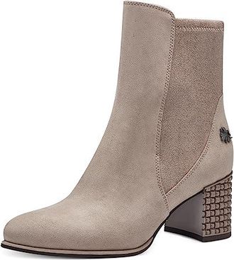 Marco Tozzi Femme 2-85304-41 341 Bottines à Talons, Taupe, 36 EU