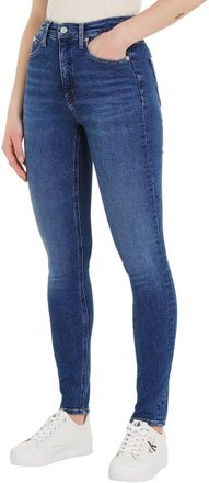 Calvin Klein Jeans Damen Jeans High Rise Skinny Fit, Blau (Denim Medium), 27W / 32L