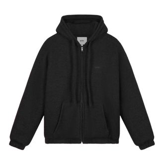 Arte Kapuzenjacke aus gewalkter Wolle - - Sweatshirts & Hoodies - Herren - Schwarzk - M