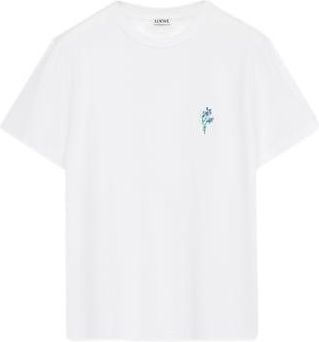 Loewe T-shirt brod&eacute; en coton m&eacute;lang&eacute;