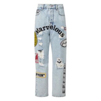 Philipp Plein Denim Hosen Loose Fit - - Jeans - Damen - Blau - W28