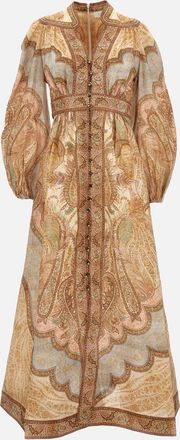 Zimmermann Midikleid Mit Tiefem Ausschnitt