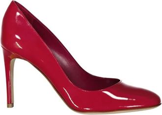 Sergio Rossi Hohe Schuhe - Red Calf Leather Pumps With Polished Finish - Gr. 35 (EU) - in Rot - für Damen