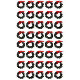 Yardwe 40st&uuml;cke Mini Weihnachtskr&auml;nze Teiliges Dekorative Kunstkr&auml;nze F&uuml;r Weihnachtsdekoration Vielseitig Einsetzbar F&uuml;r Fenster Tische Und Winterliche Atmos