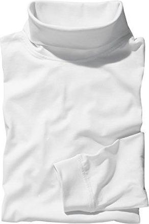 Redfield Chemise à col roulé à Manches Longues Blanche Oversize, 2XL-8XL:8XL