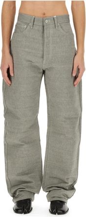 Maison Margiela Homme, Pantalons, Bleu, Taille: W30 Jeans &agrave; Ourlet Revers