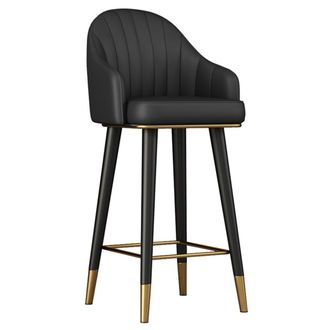 Generic GIZNXBA Drehbare Barhocker Mit R&uuml;ckenlehne Moderne Gepolsterte Barstuhl H&ouml;henverstellbar In Thekenh&ouml;he Mit Armlehnen Tresenhocker K&uuml;che Drehbar Bistro