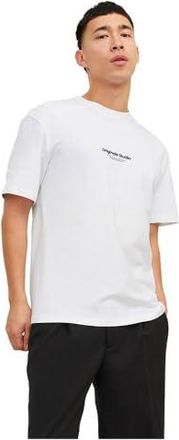 Jack & Jones Jorvesterbro Tee Ss Crew Neck Noos Homme Polo, Blanc &Eacute;clatant., M