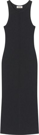 &Aacute;eron Femme, Robes, Noir, Taille: 38 FR Ema Ribbed Maxi Dress