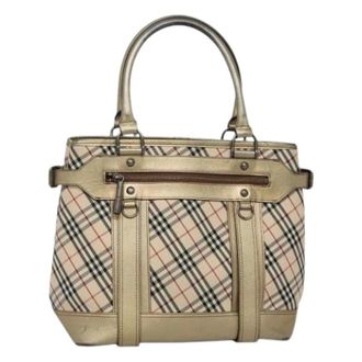 Burberry Pre-owned Nova check tote - Femme - Pre-owned - Beige - Taille: ONE Size