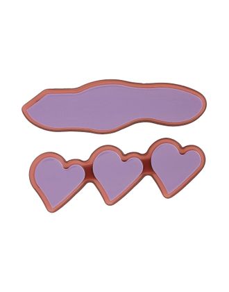 8 by YOOX RESIN HEARTS HAIRCLIP SET