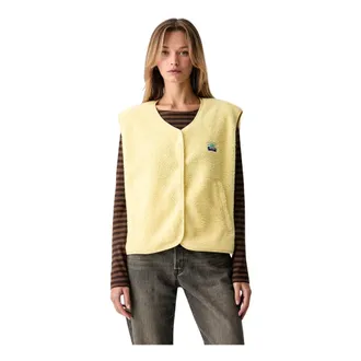 American Vintage Hoktown Vest - Femme - Vestes - Jaune - Taille: 36/38 FR