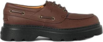 Tod's Gef&uuml;tterter Mokassin aus gewachstem Kalbsleder - - Shoes - Herren - Braun - 42 1/2 EU