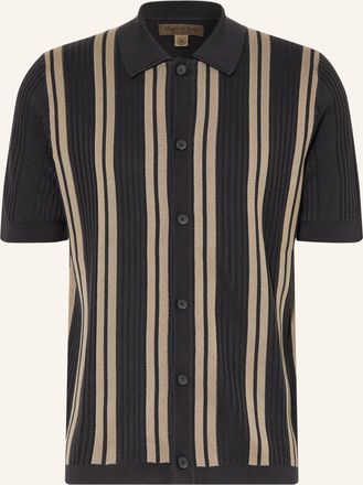 Marc O'Polo Marc Opolo Strickhemd Regular Fit blau